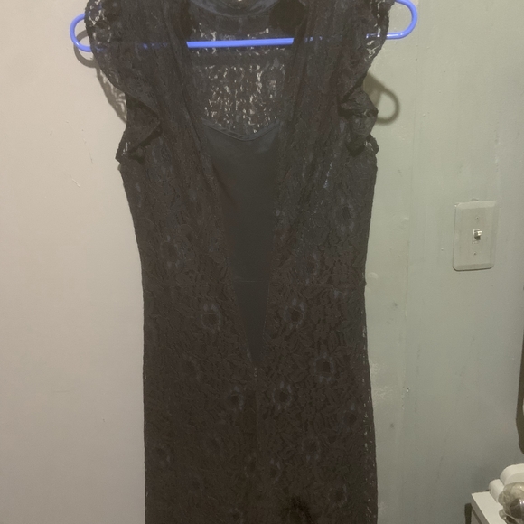 RW&CO. | Dresses | Rwco Elegant Black Long Sleeve Lace Dress | Poshmark
